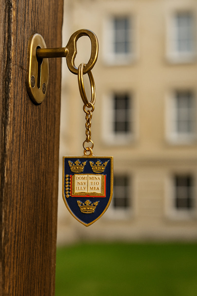 Official Oxford University Shield Infill Metal Keyring – The College Store